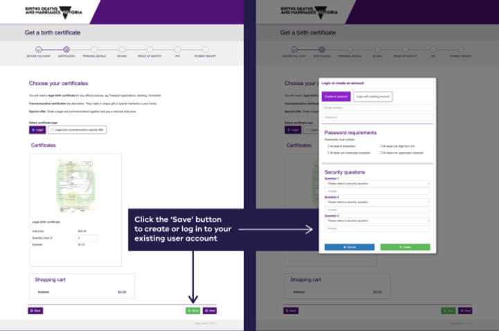 Logging in to your account | bdm.vic.gov.au